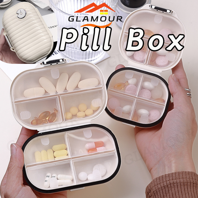 [SG] Medicine Pill Box MINI Portable Medicine Box Organizer Days ...