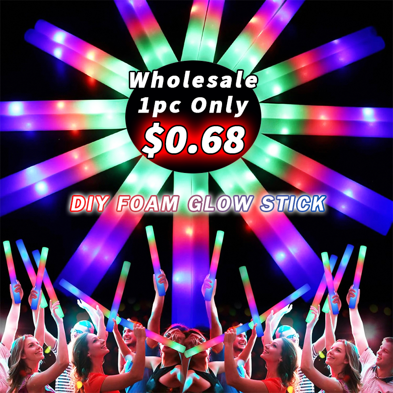 Music Concert Glow Stick Ceremony Flashing LED Foam Sticks Glow stick ...