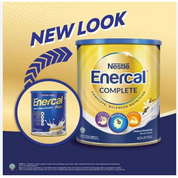ENERCAL PLUS / COMPLETE MILK FORMULA POWDER 400G / 850G NEW FORMULA ...