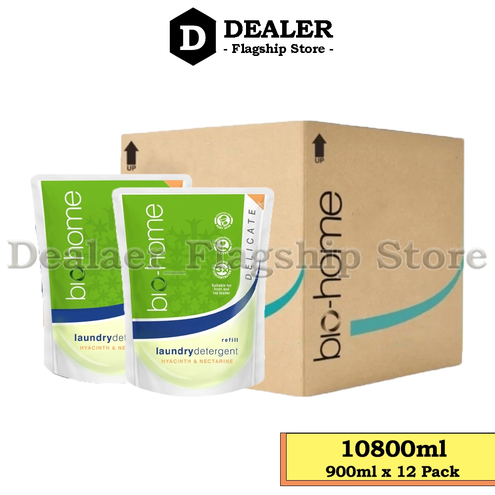 Bio-home Liquid Laundry Detergent Refill Pack 900ml x 12 packs (Carton ...