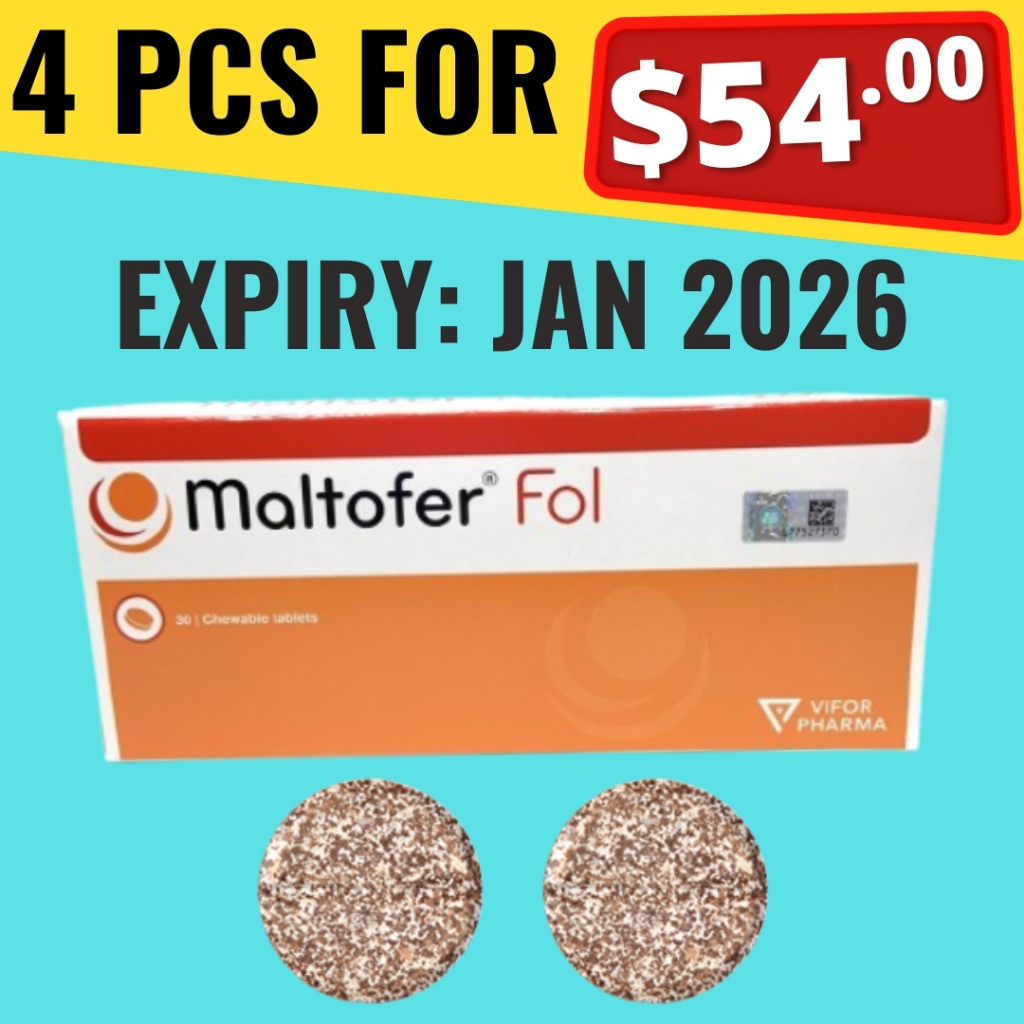 Maltofer Fol Chewable Tablet 30s 100mg Iron Supplement and Folic Acid ...