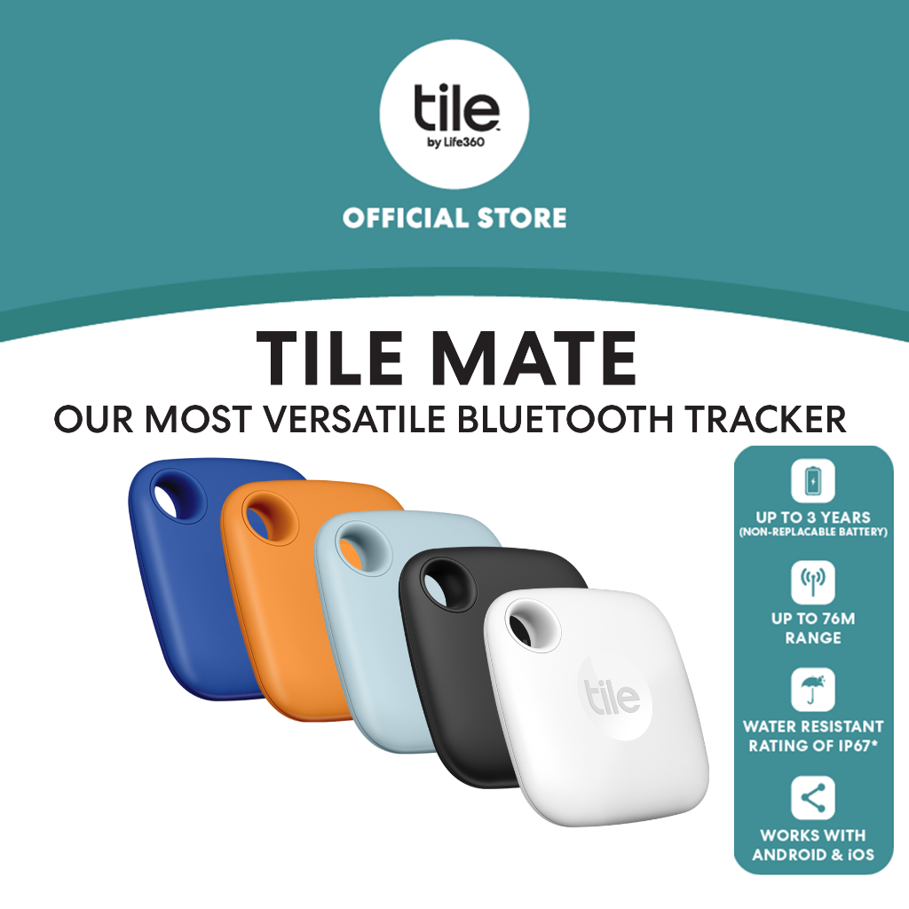 Tile Mate Bluetooth Tracker and Item Locator For Keys, Pets, Luggages ...