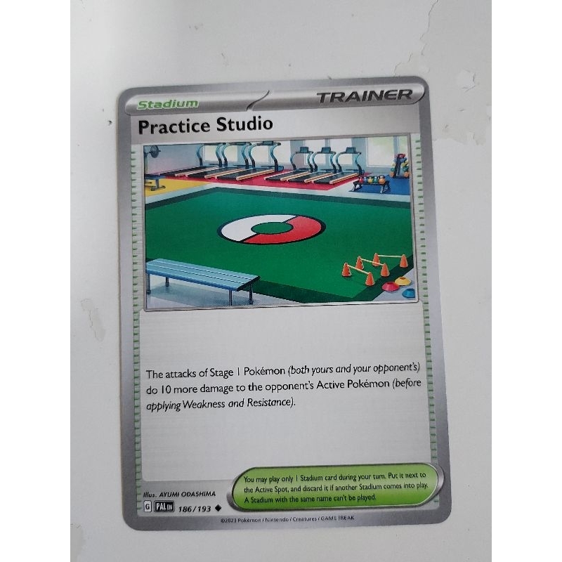Pokemon practice studio trainer stadium paldea evolved card | Shopee ...