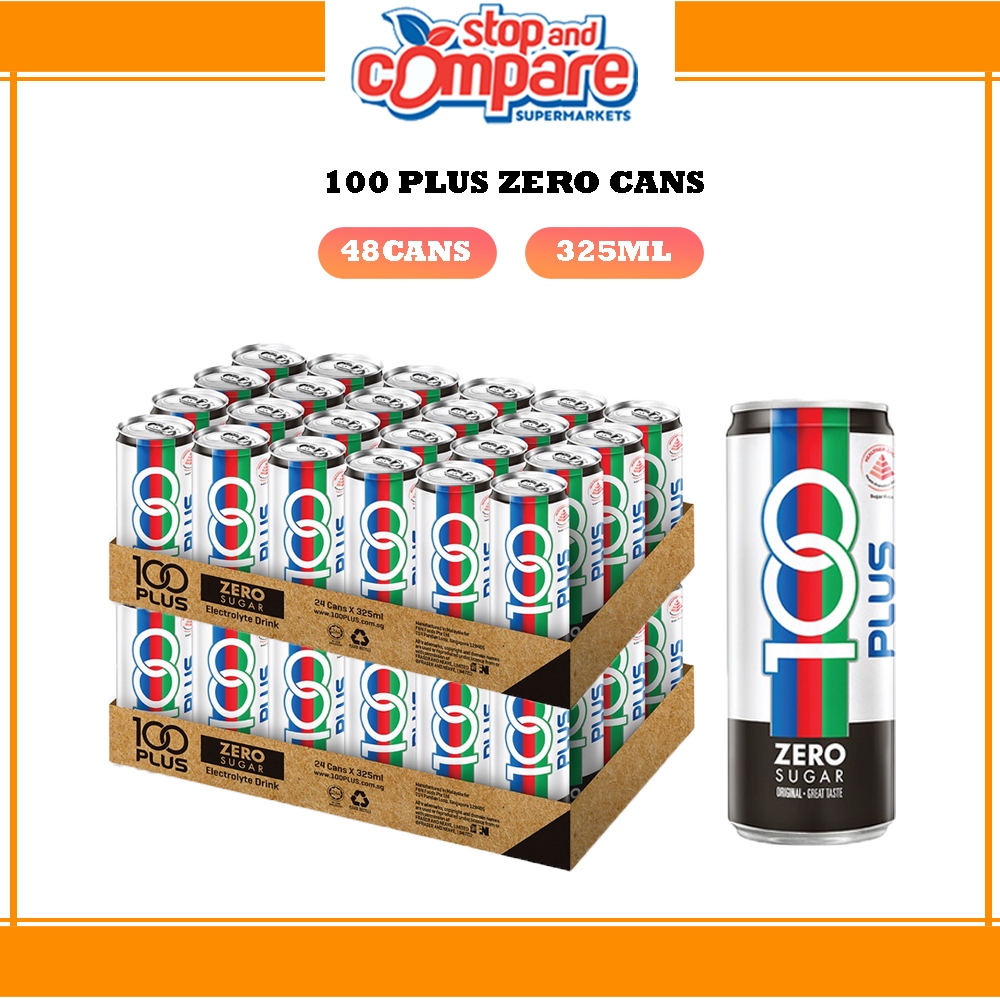 100plus Zero Sugar Can (24 x 325ml x2cartons) - Stop and Compare ...