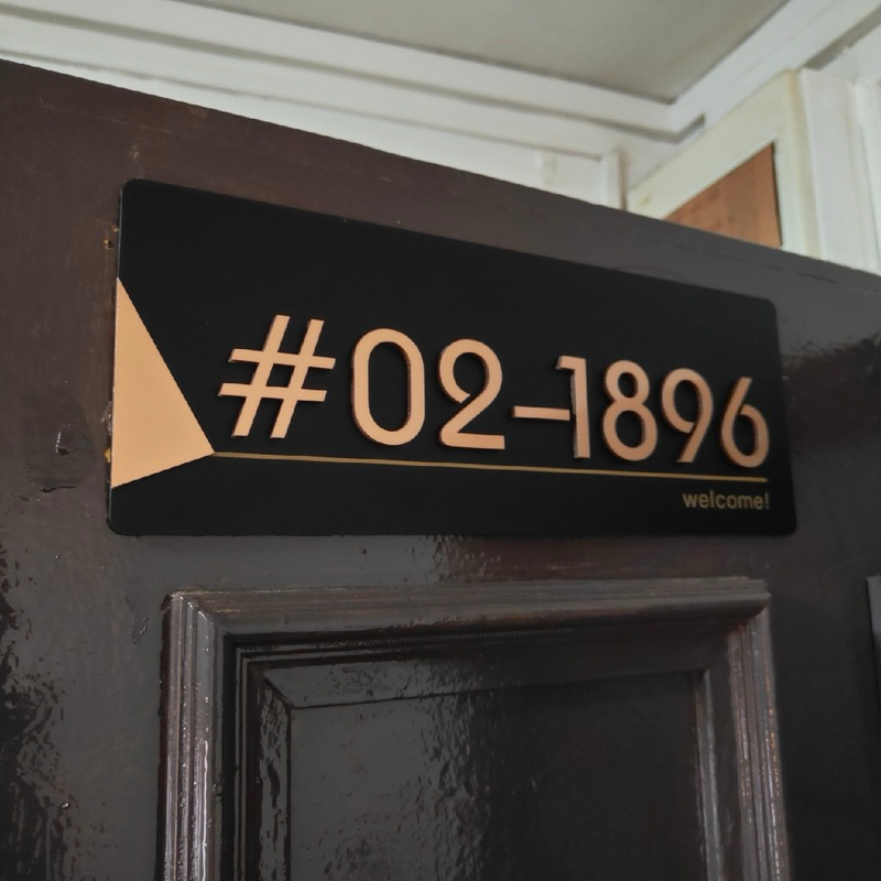 Unit Sign door sign unit number signage Customised Door Unit House ...