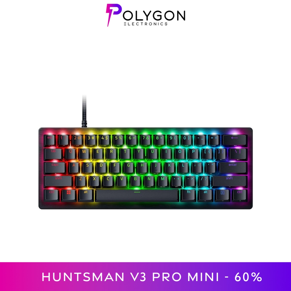 Razer Huntsman V3 Pro Mini - 60% Analog Optical Esports Keyboard - US ...