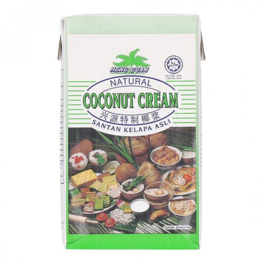 Heng Guan Fresh Natural Coconut Milk (250g) (1 Box) (12 Packs) | Shopee ...