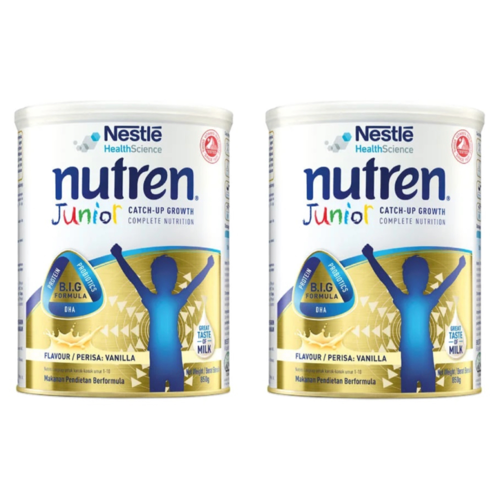 [Bundle of 2] NESTLE NUTREN JUNIOR [VANILLA] - 850g | Shopee Singapore