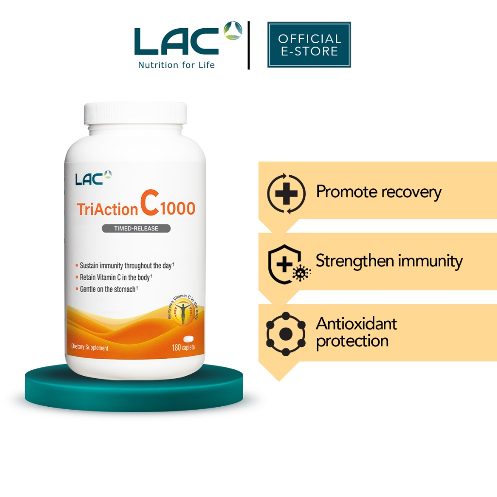 [LAC TRIACTION C] TriAction C 1000 - Timed-Release (90 caplets /180 ...