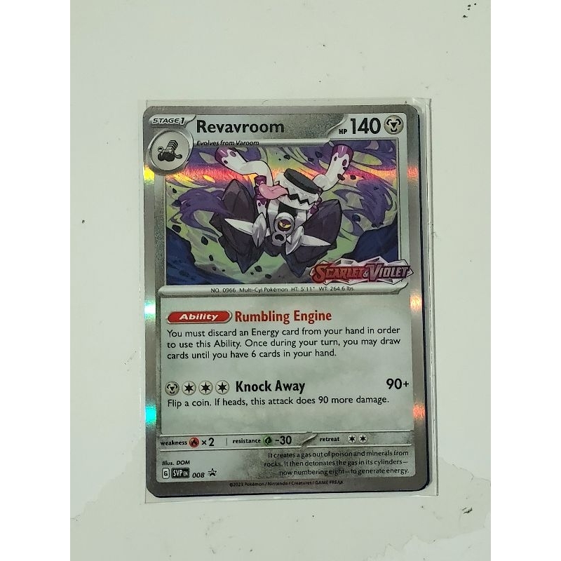 Pokemon svp008 revavroom pre release promo card | Shopee Singapore
