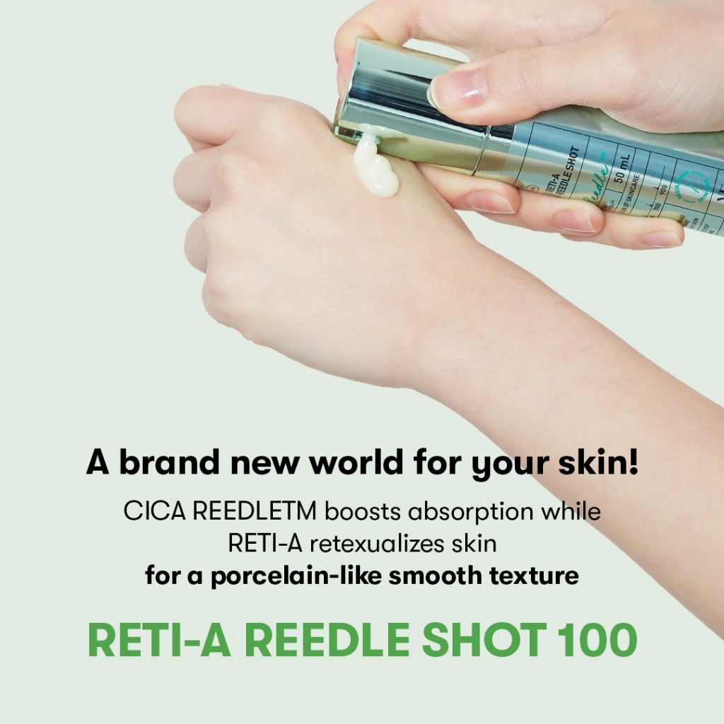 [VT] RETI-A Reedle Shot, Retinol Care, Pore Size Care. Skin Texture ...