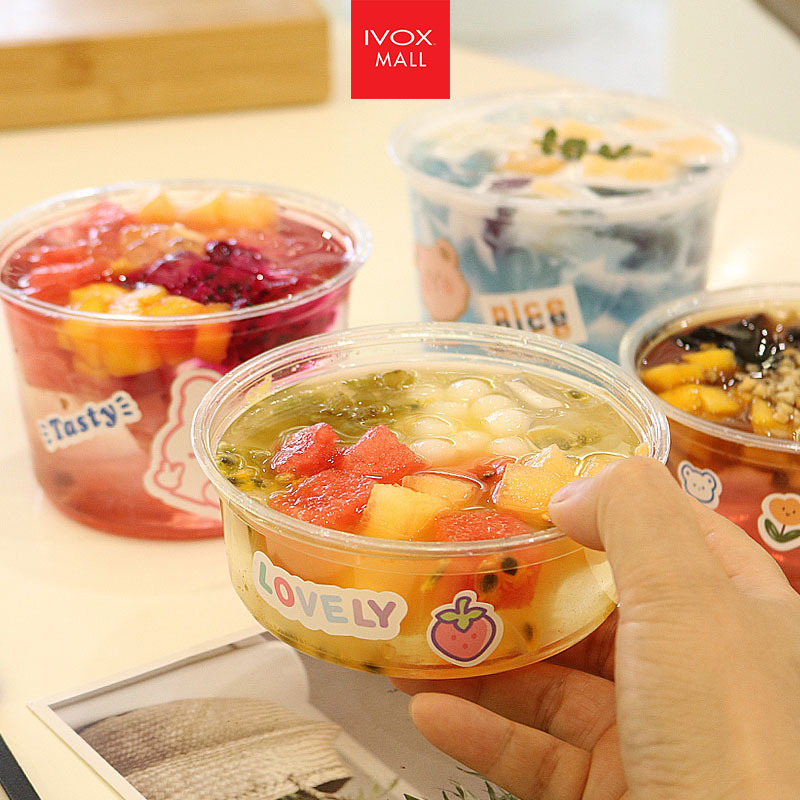 240ML/360ML/500ML Plastic Pudding Cocktails Cendol Yogurt Soup Food ...