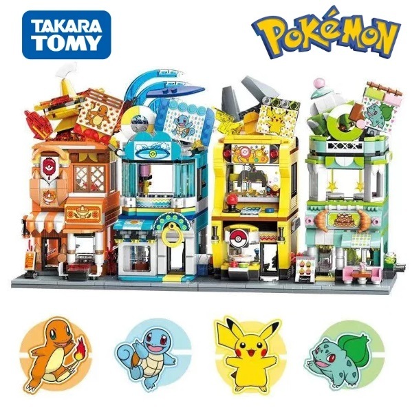 Pokemon Keeppley Street View Lego Building Blocks Decoration | Shopee ...