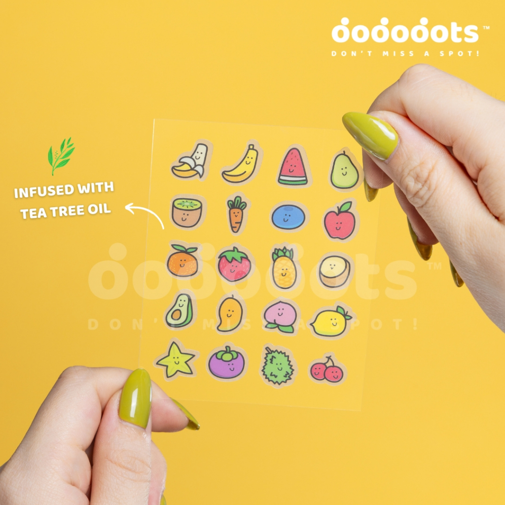 Dododots | Fruit Partay | Tea Tree Oil | Hydrocolloid Cute Acne Pimple ...