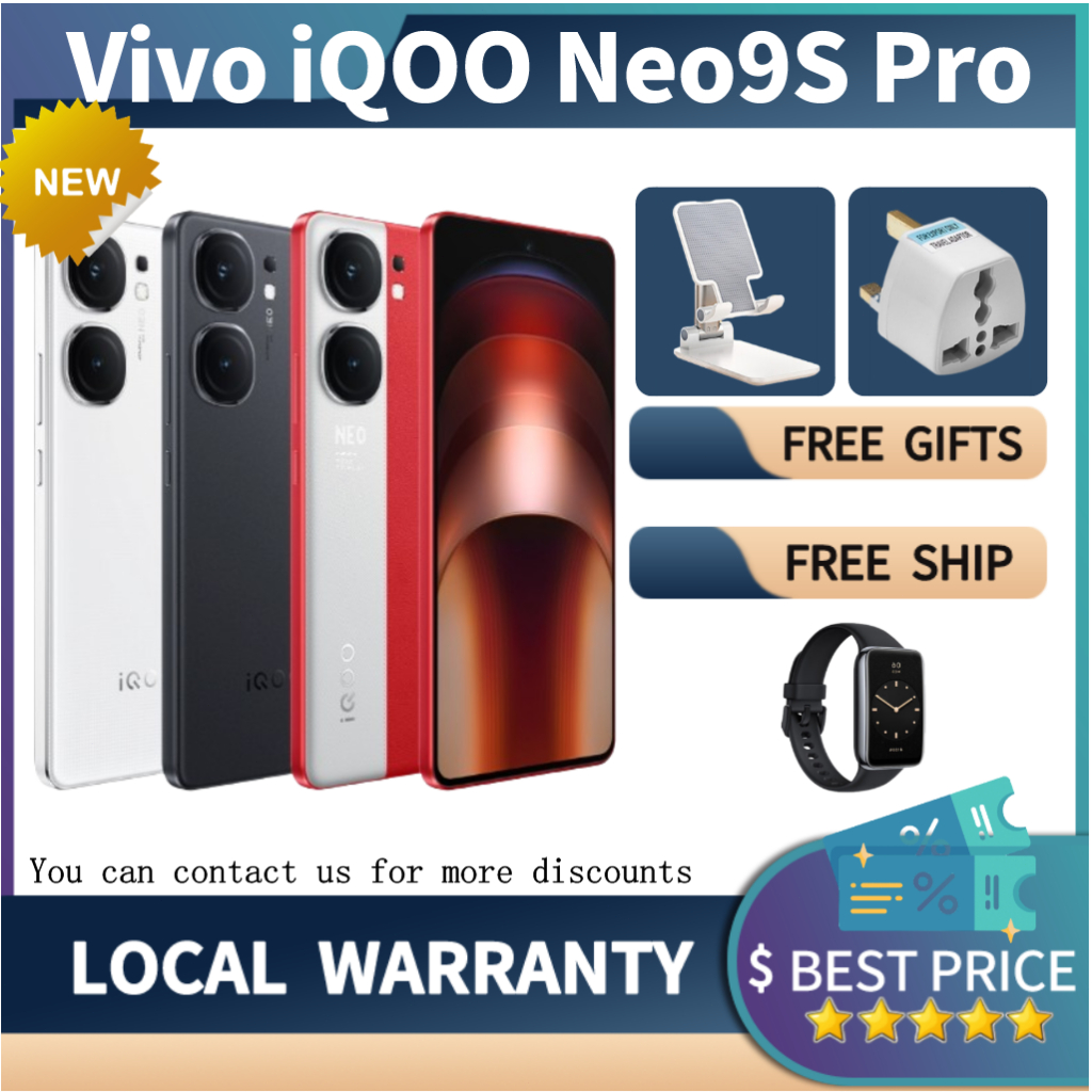 [NEW] iQOO Neo9S Pro / NEO 8 PRO 5G phone Dual sim Mediatek Dimensity 9300+ 120W fast charging 1 ...