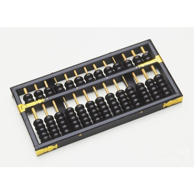 Black Solid Wood Black Frame Abacus / 13-Block Abacus / 算盘 | Shopee ...