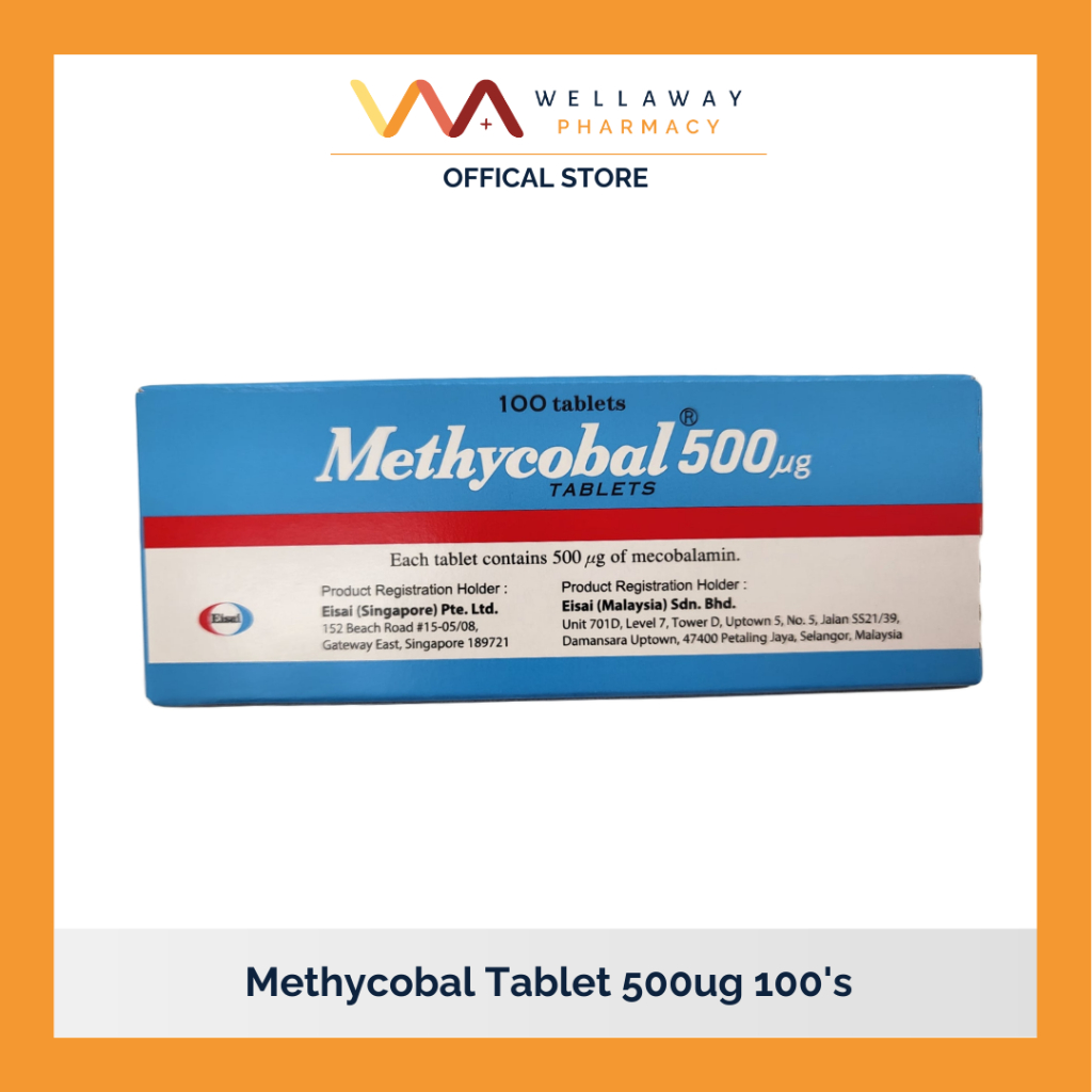 Methycobal Tablet 500ug 100's [Vitamin B12 supplement for Red Blood ...