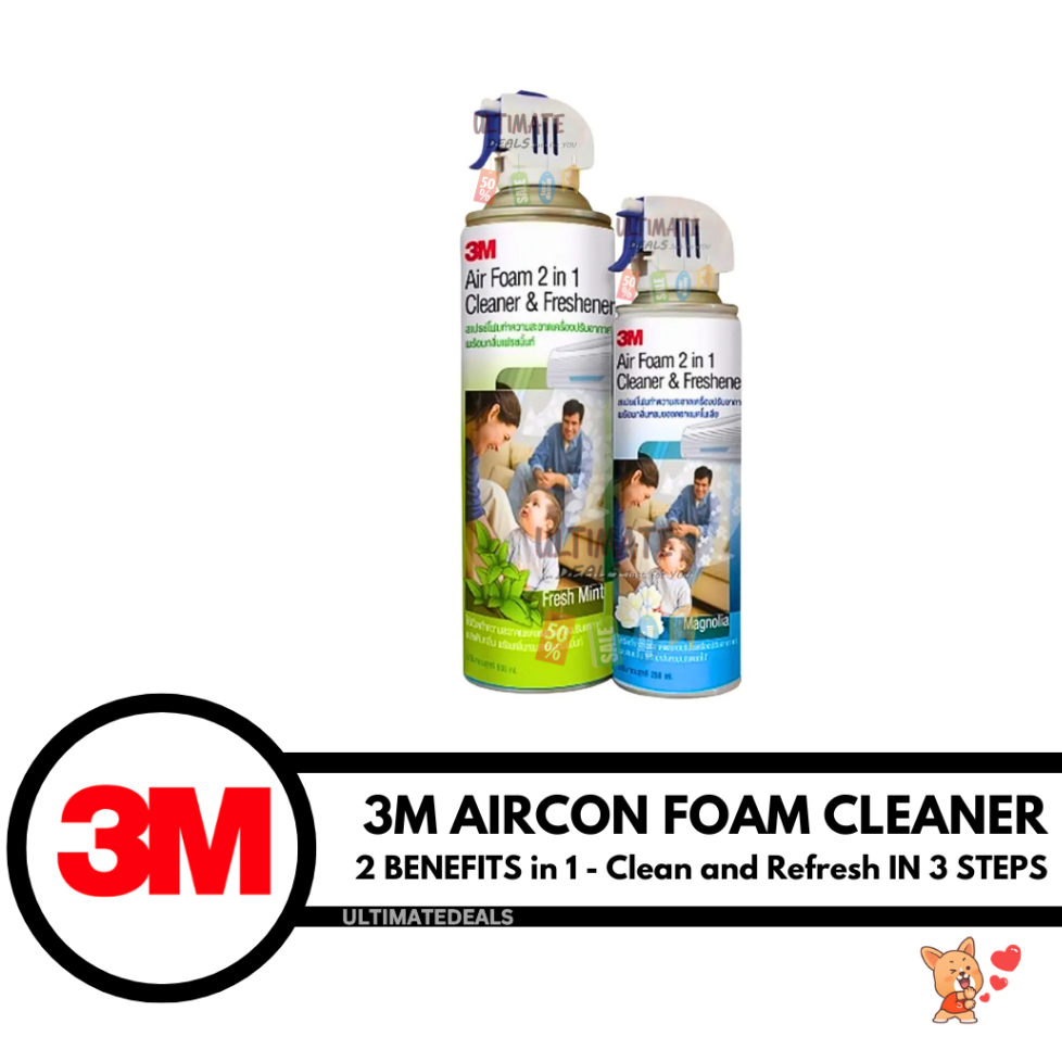 3M™ Air Conditioner Cleaning Foam Spray - Magnolia / Fresh Mint ...