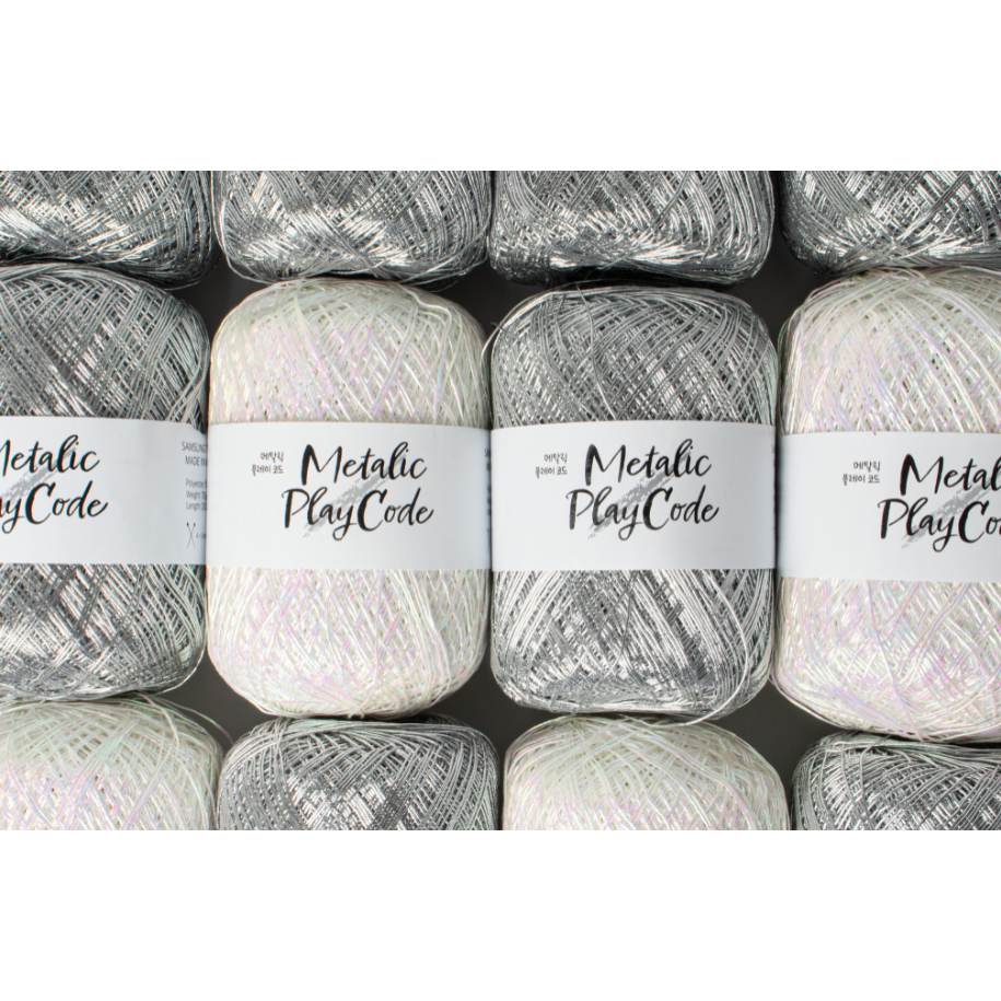 [Metalic Playcode] The Hottest Code Yarn 1mm_70g 200m 100% Polyester ...