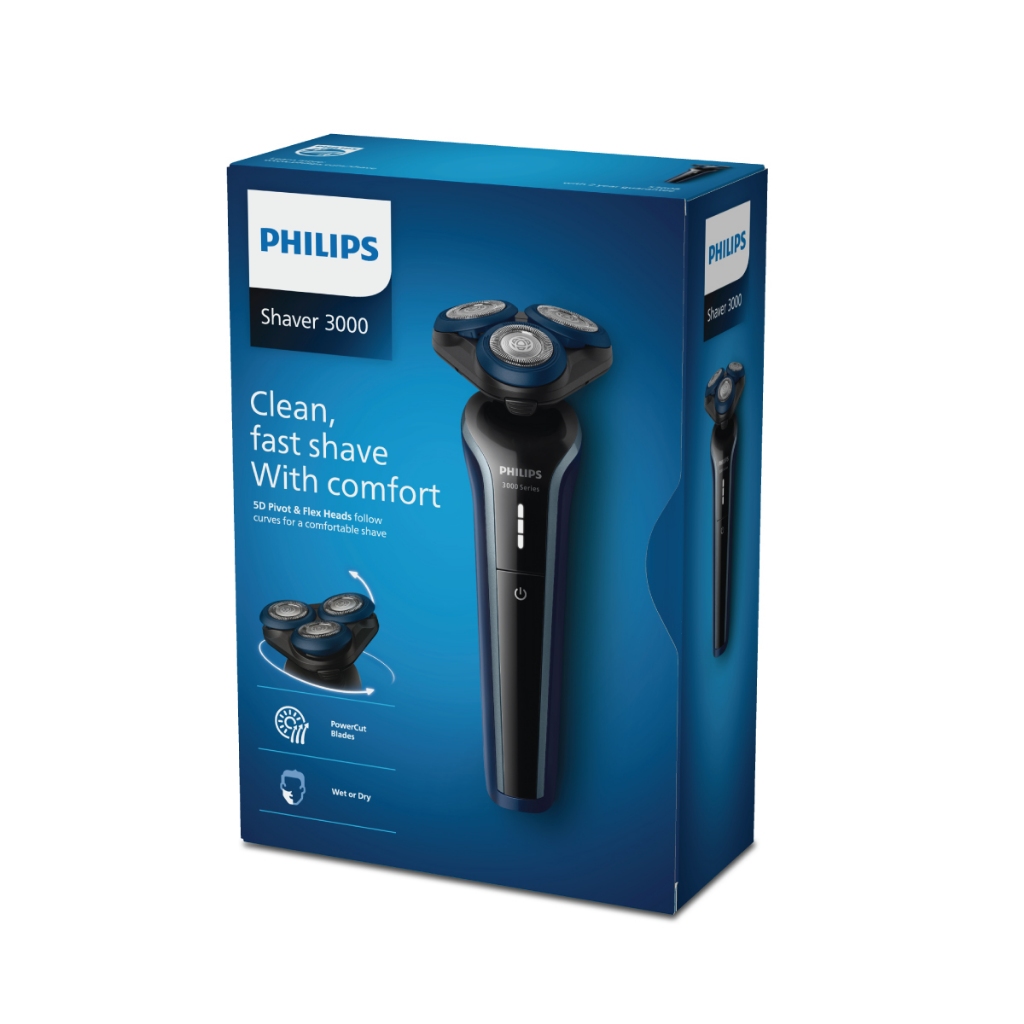 PHILIPS S 3000 SERIES WET & DRY SHAVER S3608/10 | Shopee Singapore
