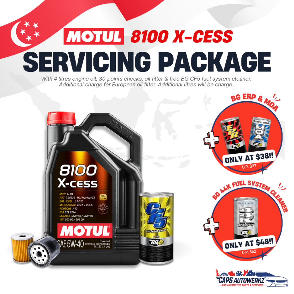 Car Servicing - Motul 4L Fully Synthetic Engine Oil Service Package ...