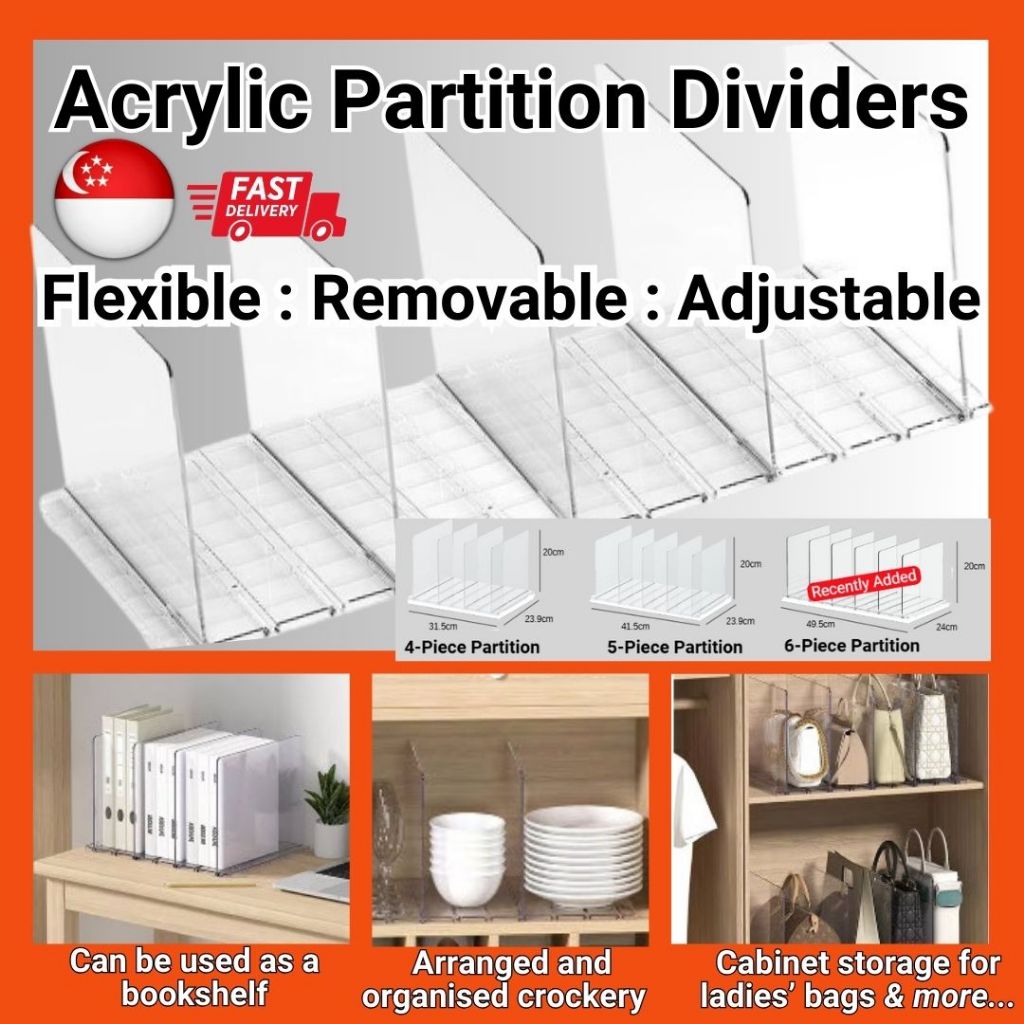 Acrylic Partition Dividers. Flexible Removable And Adjustable. Maximize ...