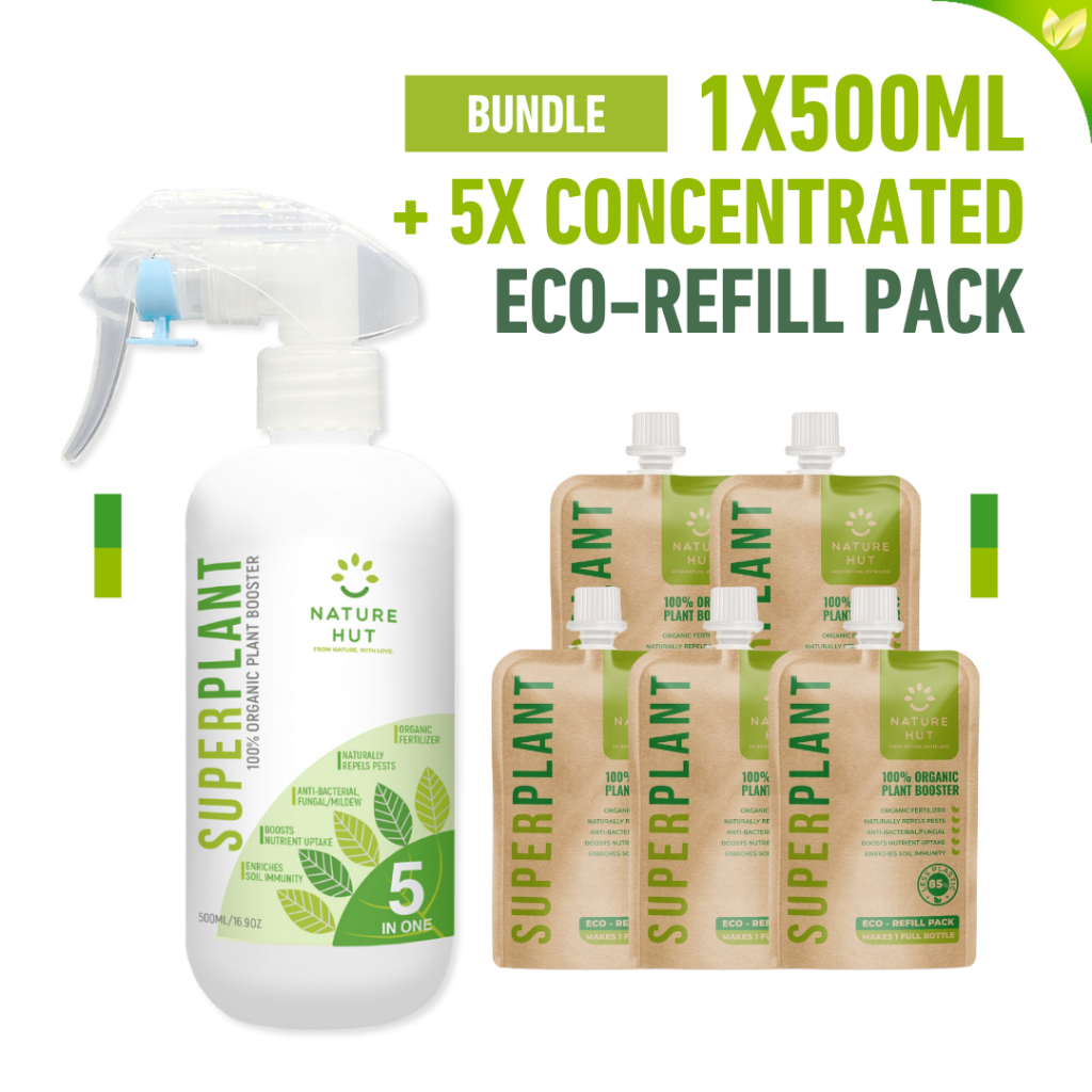 [Bundle] 5 x SUPERPLANT Concentrated Eco Refill Packs and 1 x 500ml 5 ...