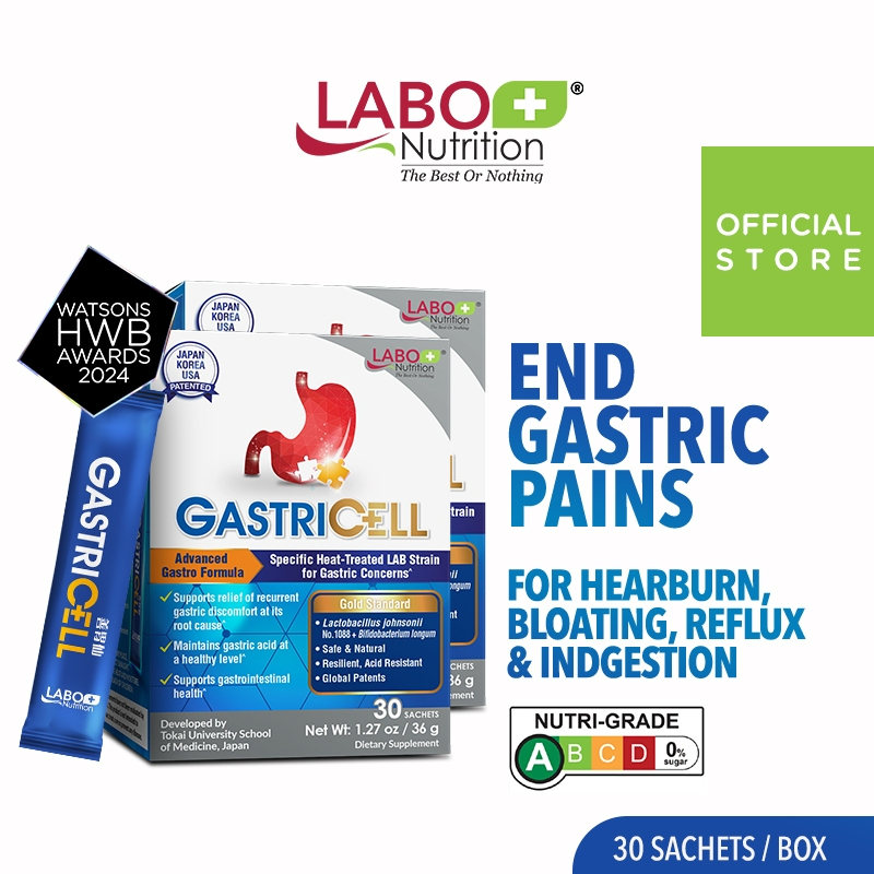 [2 Boxes]LABO GastriCELL Sachets -End Gastric Symptoms - For Acid ...