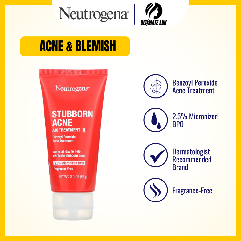 Neutrogena, Stubborn Acne AM Treatment, Stubborn Marks PM Treatment ...