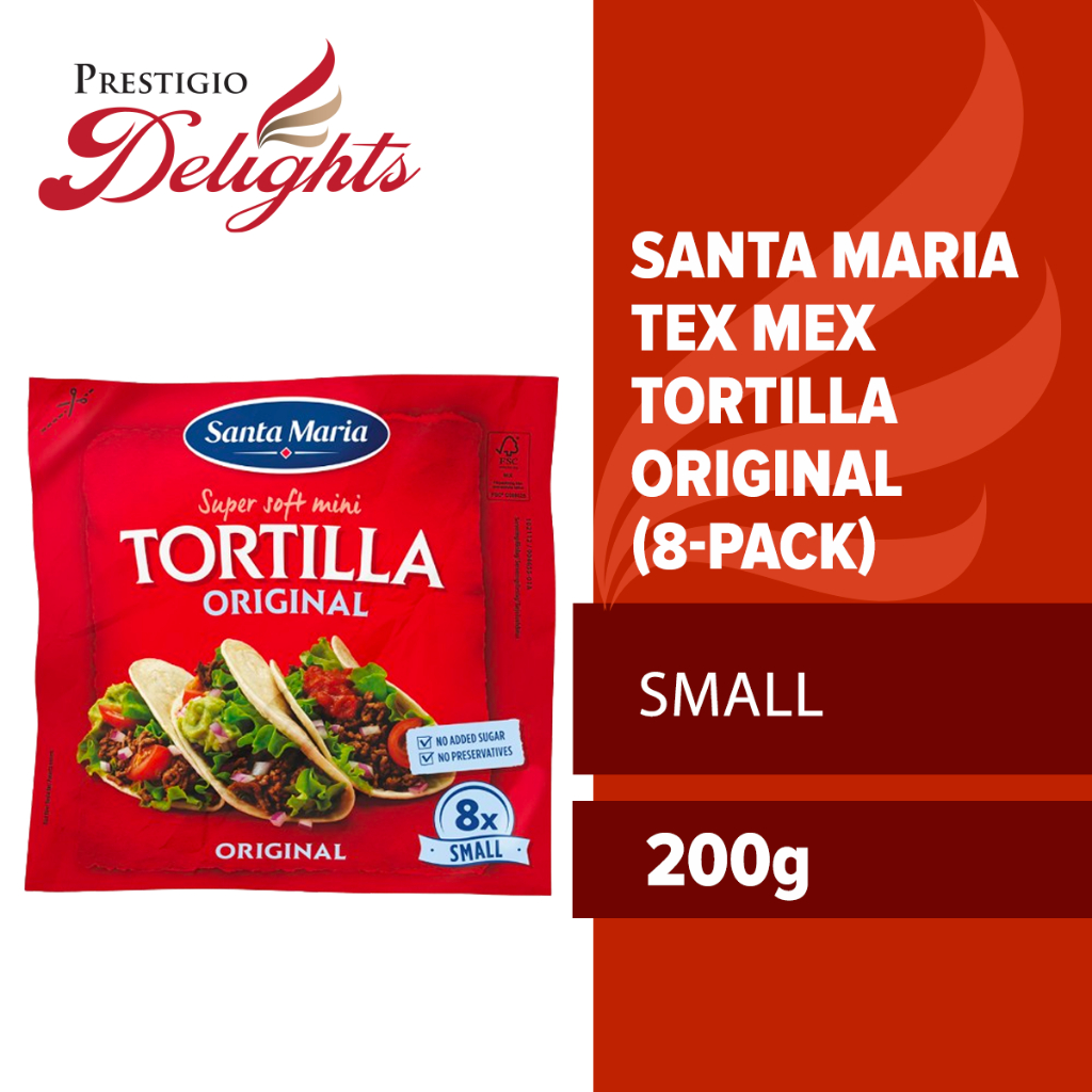 Santa Maria Tortilla Original Small (8-Pack) 200g | Shopee Singapore