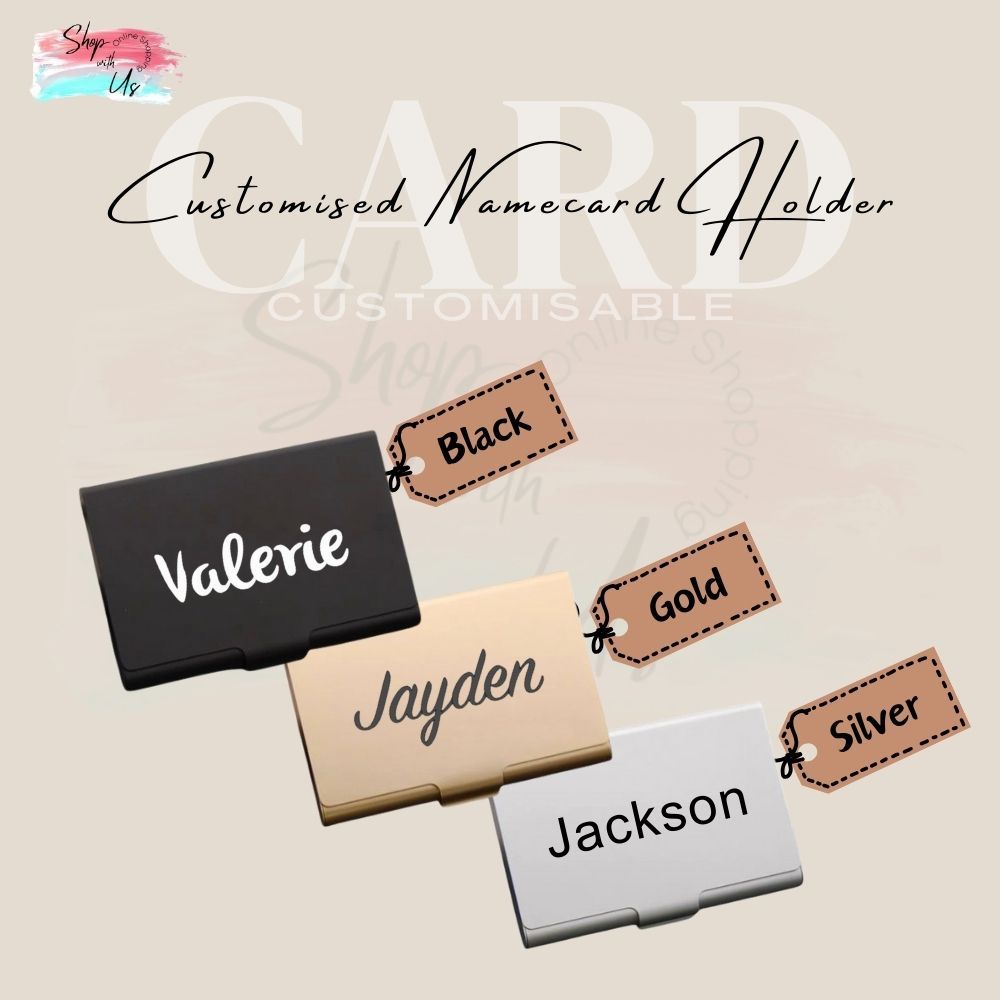 [LOCAL STOCK] Customised / Personalised Name Card Holder ; Business ...