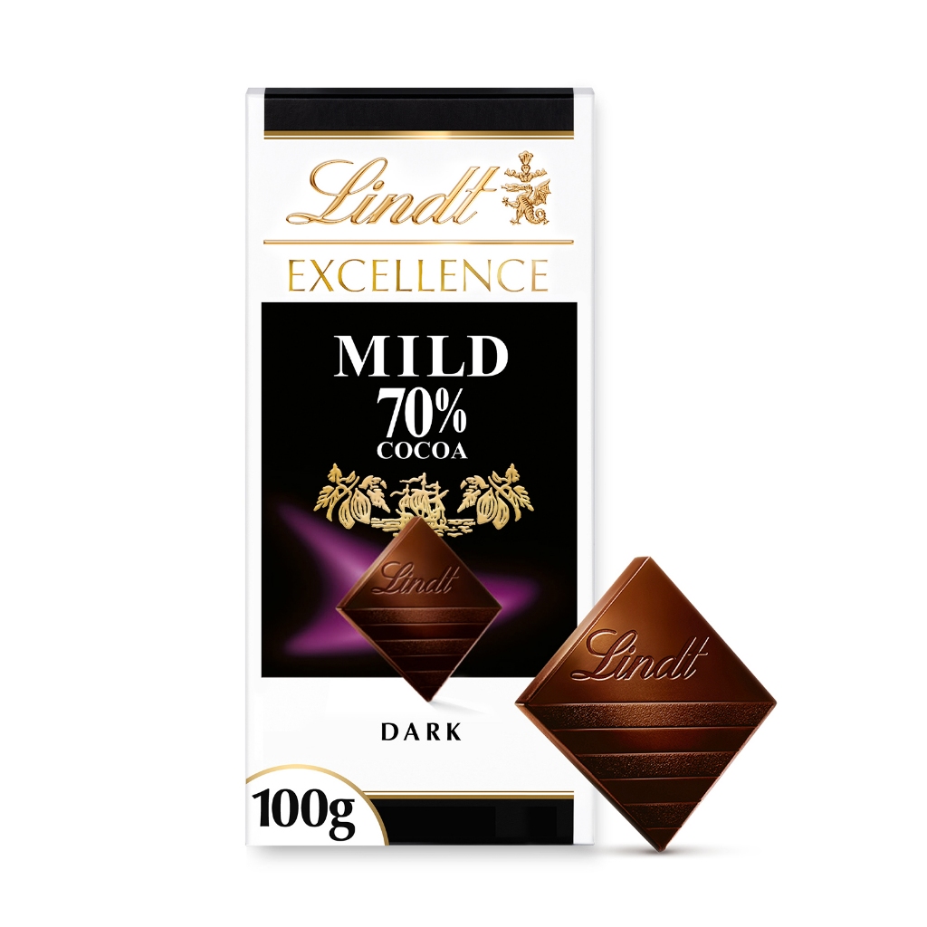 Lindt Excellent Mild 70% Cocoa Chocolate Bar (100g) | Shopee Singapore