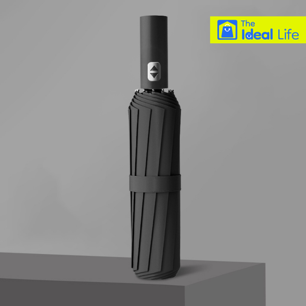 Umbrella Automatic Large Umbrella UV Sun Strong Foldable Black Umbrella ...