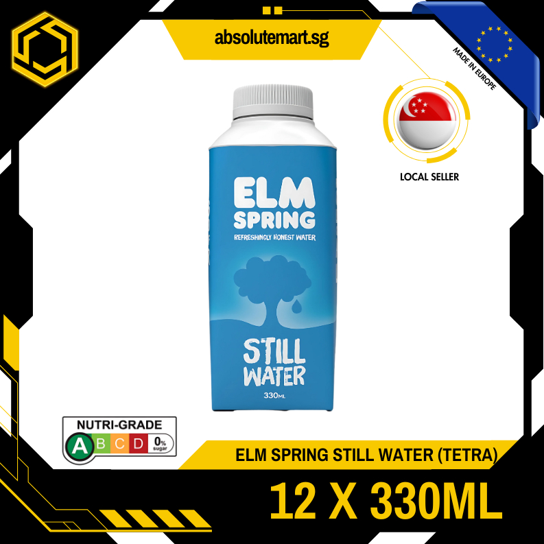 [ECO-FRIENDLY] ELM Irish Spring Water 330ML X 12 (TETRA) | Shopee Singapore