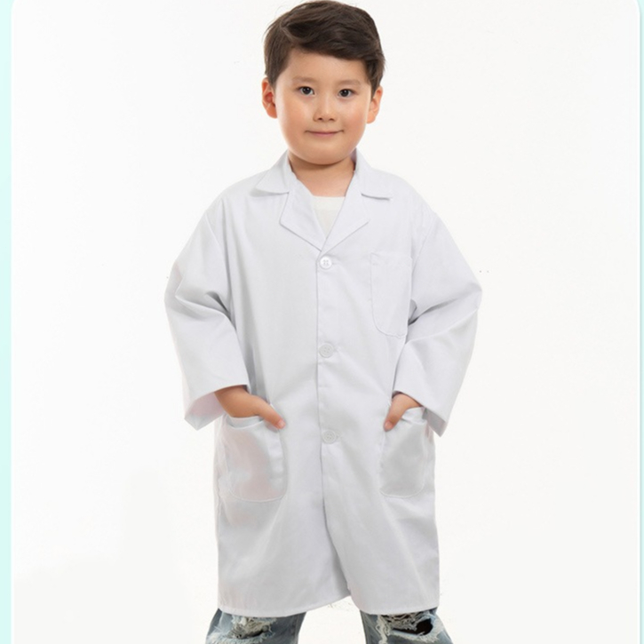 Kids Doctor Costume Pretend Play Unisex White Coat Lab Coat Uniform ...