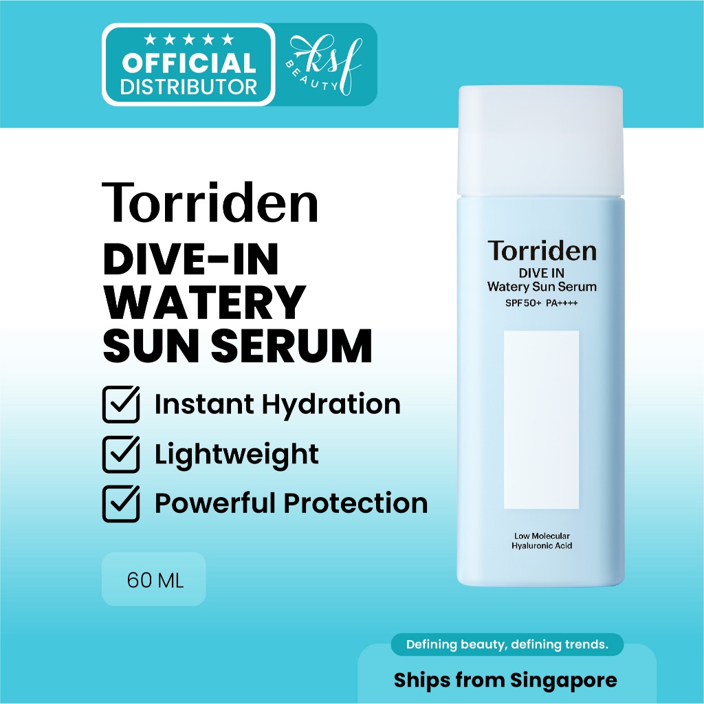 Torriden Dive In Water Sun Serum SPF50+ PA++++ 50ml – Lightweight ...