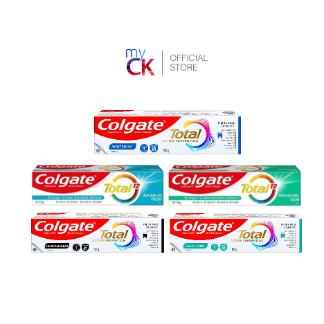 Colgate Total 12 Toothpaste 150g (Fresh Mint /Pro Clean/Advanced Fresh ...
