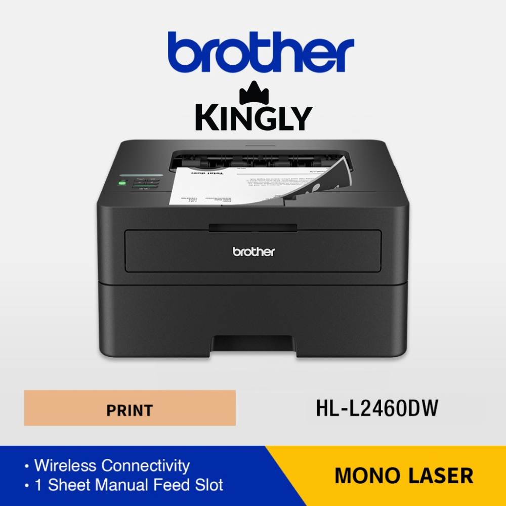 Brother HL-L2460DW A4 Duplex Wireless Monochrome Laser Printer | Shopee Singapore