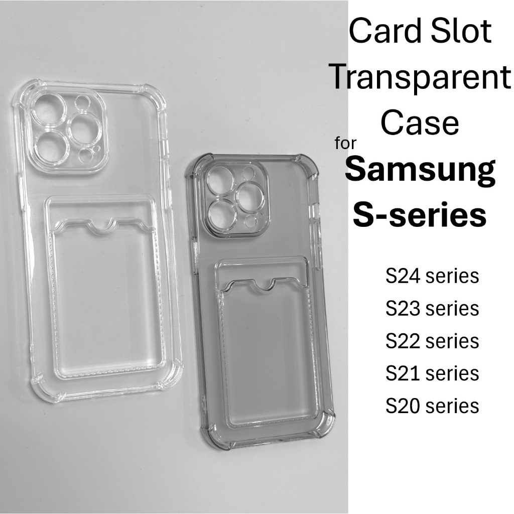 SHOCKPROOF CARD CASE with Card Slot for Samsung S-series [For S20 FE, S21 Plus, S22 Ultra, S23 ...