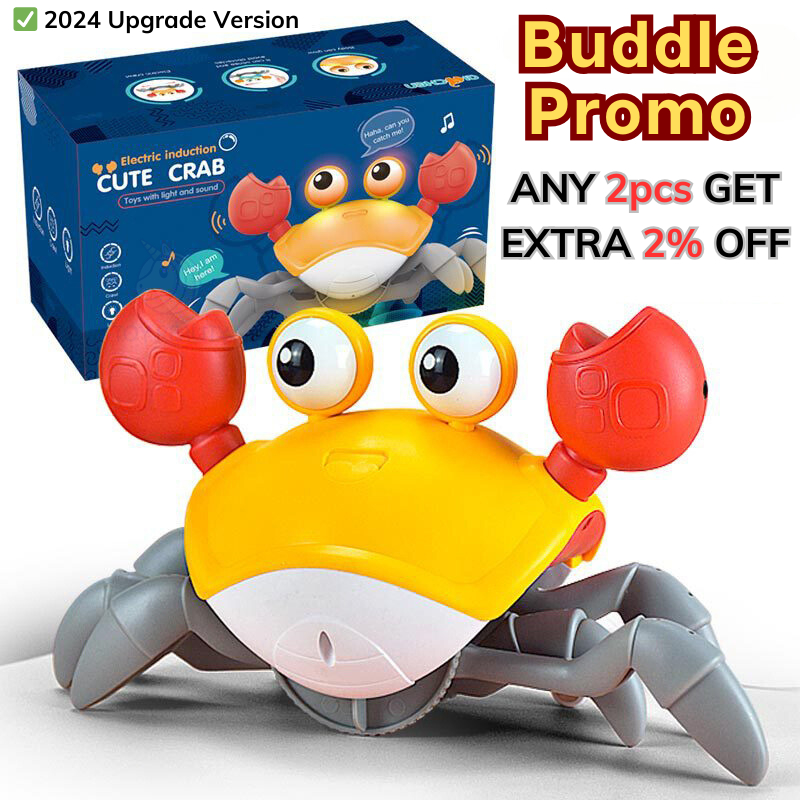 Crab Crawling Baby Toys New Fun Smart Sensor Toddler Toys Moving ...