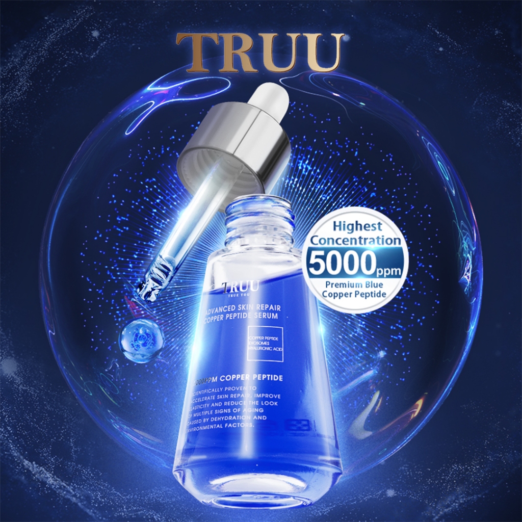 TRUU Advanced Skin Repair Copper Peptide Serum 34ML moisturize ...
