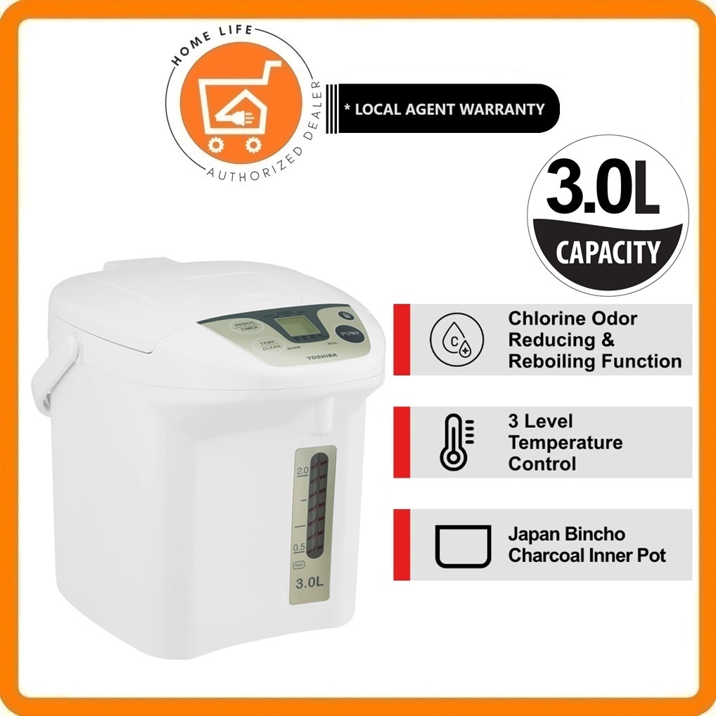 Toshiba PLK-30FLEIS Electric Airpot 3L | Shopee Singapore