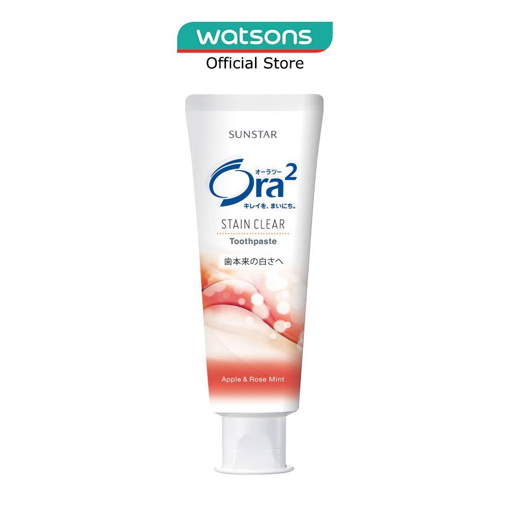 ORA2 ME Stain Clear Tooth Paste (Apple Rose Mint) 140g | Shopee Singapore