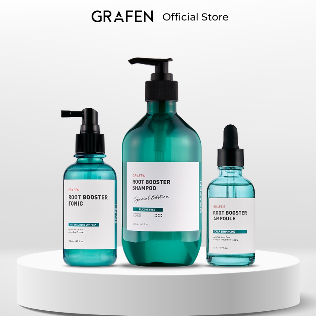 [GRAFEN] Roost Booster Shampoo 500ml + Root Booster Ampoule 50ml + Root ...