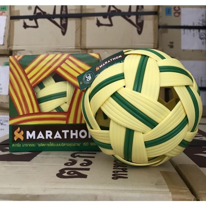 Sepak Takraw Marathon MT201 Authentic Marathon Rattan Kick Volleyball ...