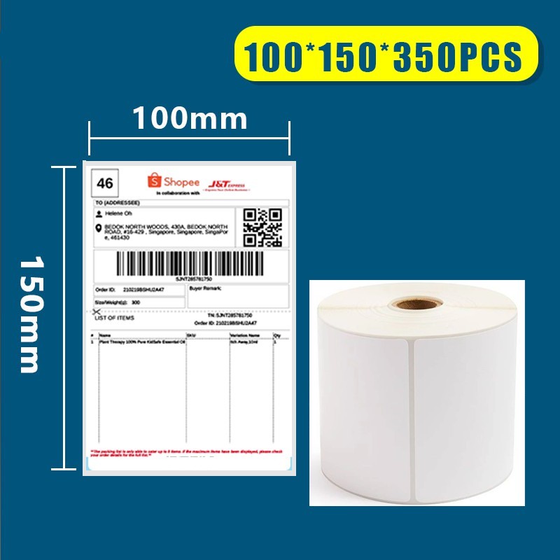 Premium Thermal Label Sticker Paper Roll - Self Adhesive A6 and More ...