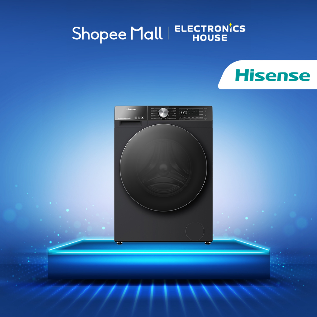 Hisense 10.5kg Front Load Washing Machine, SE Series, WF105M3, Front ...