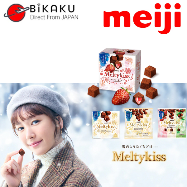Meiji Meltykiss chocolate Matcha Premium Chocolate Strawberry Japanese Chocolate Snack Direct ...
