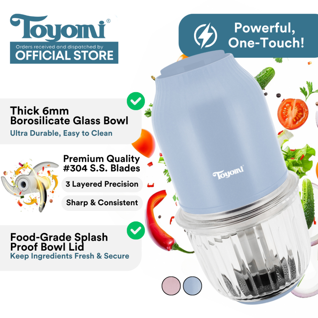 [NEW] TOYOMI 0.3L Electric Mini Food Chopper EC 7037 Food Processor Borosilicate Glass | Shopee ...