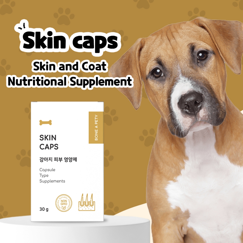 [BONEAPETY KOREA] SKIN CAPS Dog Nutritional Supplement Hair Loss Rash ...
